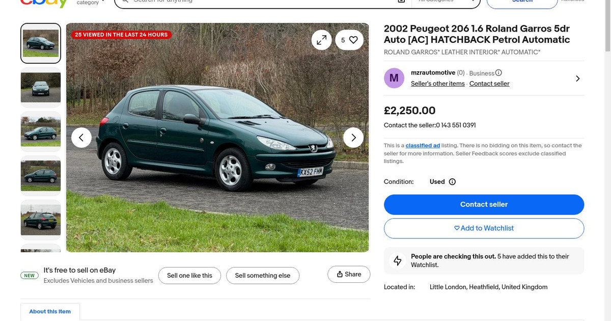 KX52 FHM | 2002 Peugeot Roland - Free History Check | UKCarData.co.uk