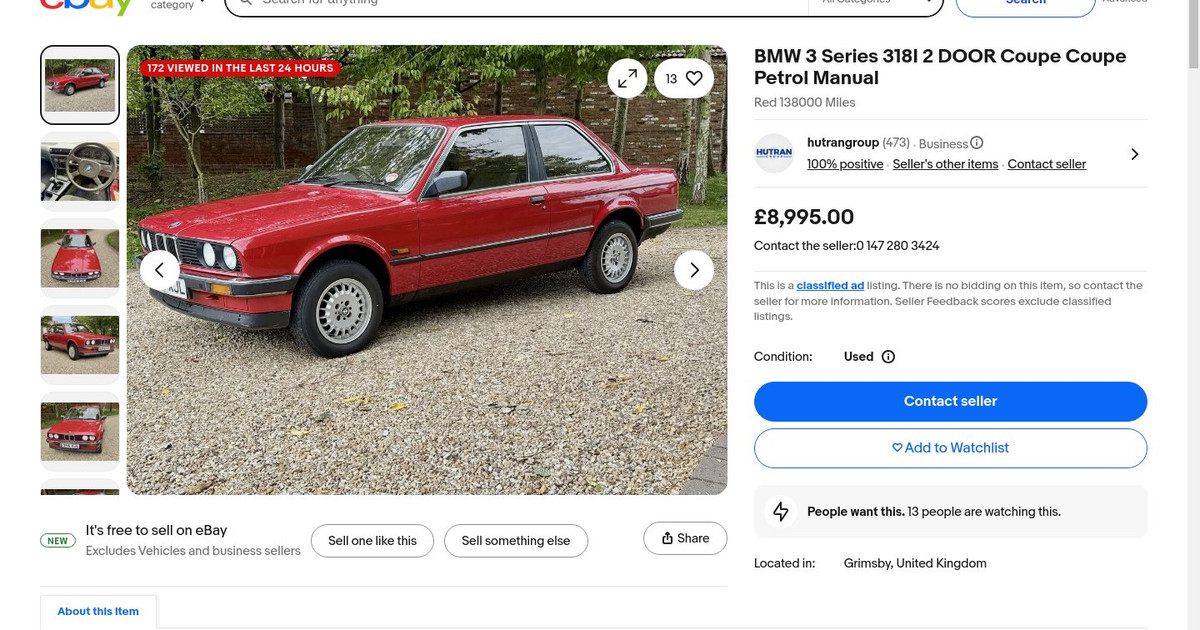 D356 XJL | 1987 BMW 3 Series - Free History Check | UKCarData.co.uk