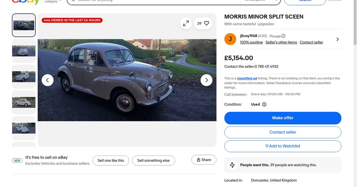 248 XVK | 1956 Morris Minor - Free History Check | UKCarData.co.uk
