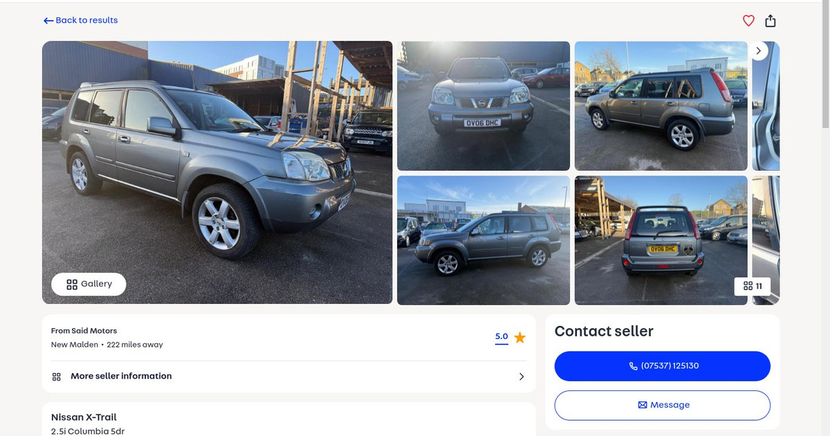 OV06 DHC | 2006 Nissan X-trail - Free History Check | UKCarData.co.uk