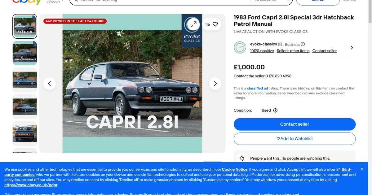 A397 MHJ | 1983 Ford Capri - Free History Check | UKCarData.co.uk