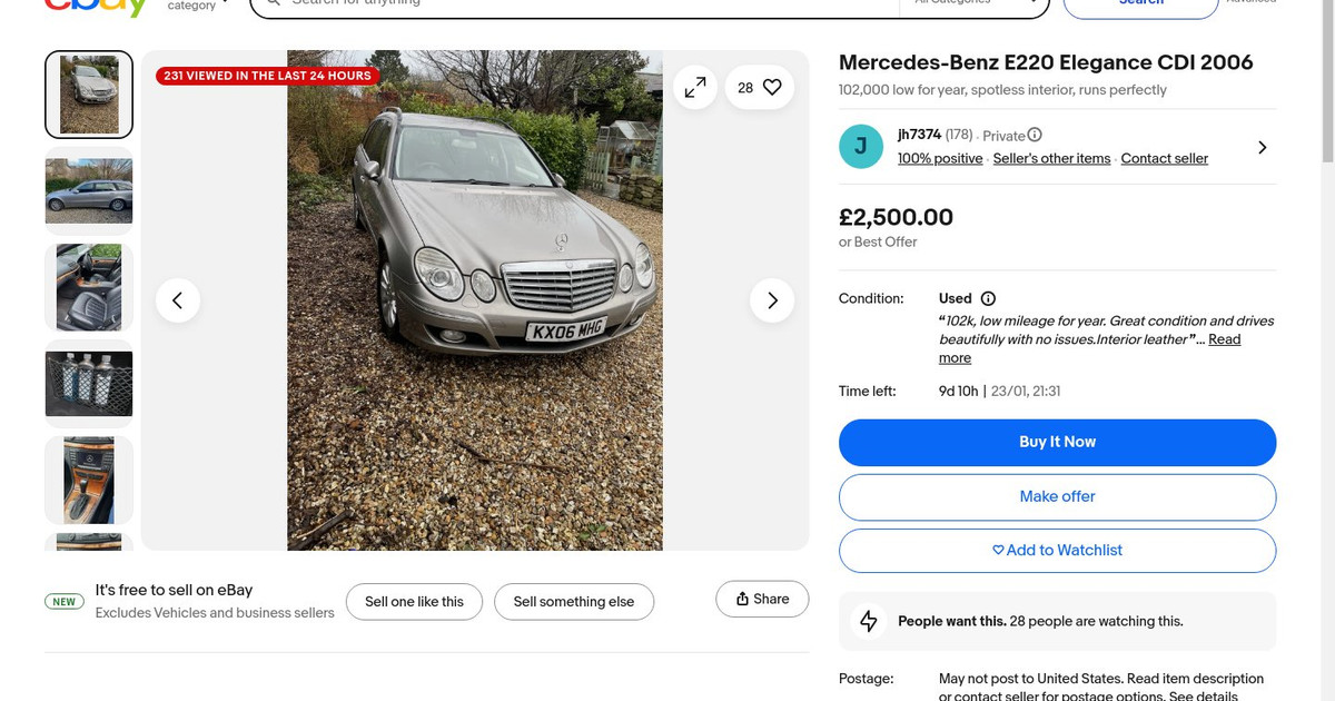 KX06 MHG | 2006 Mercedes-Benz E-class - Free History Check | UKCarData ...