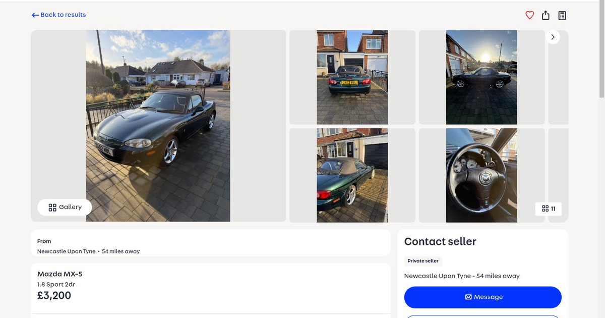 DA02 WBL | 2002 Mazda MX-5 - Free History Check | UKCarData.co.uk