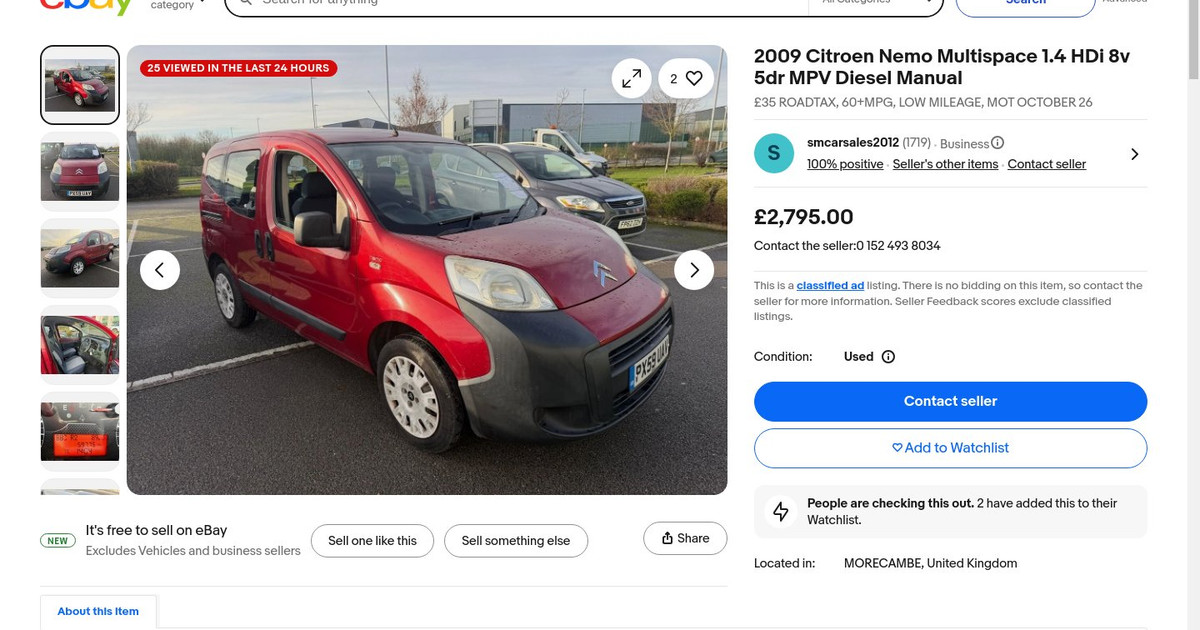 PX59 UAV | 2009 Citroen Nemo - Free History Check | UKCarData.co.uk